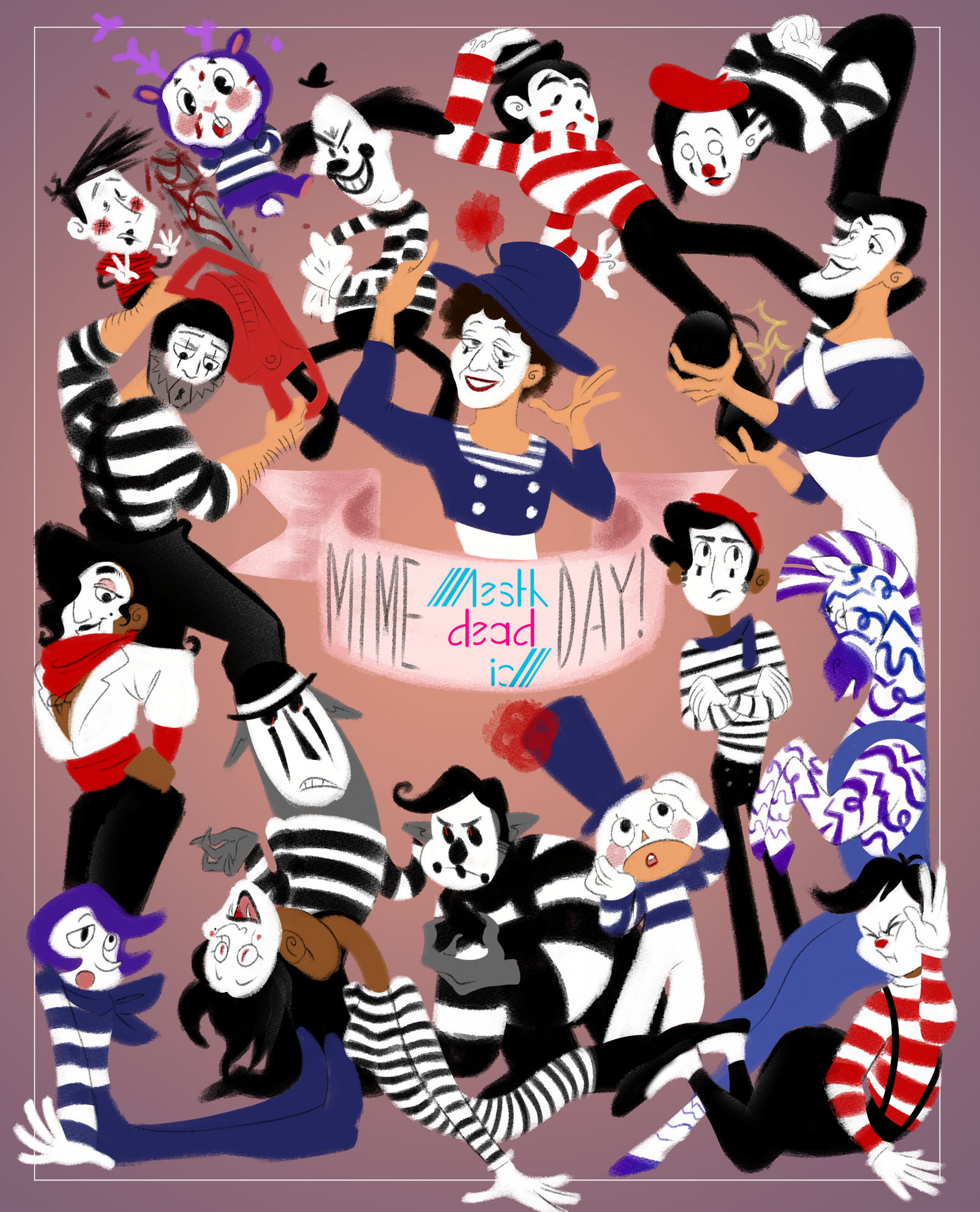 Happy Mime Day By Aesthdeadlc On Deviantart