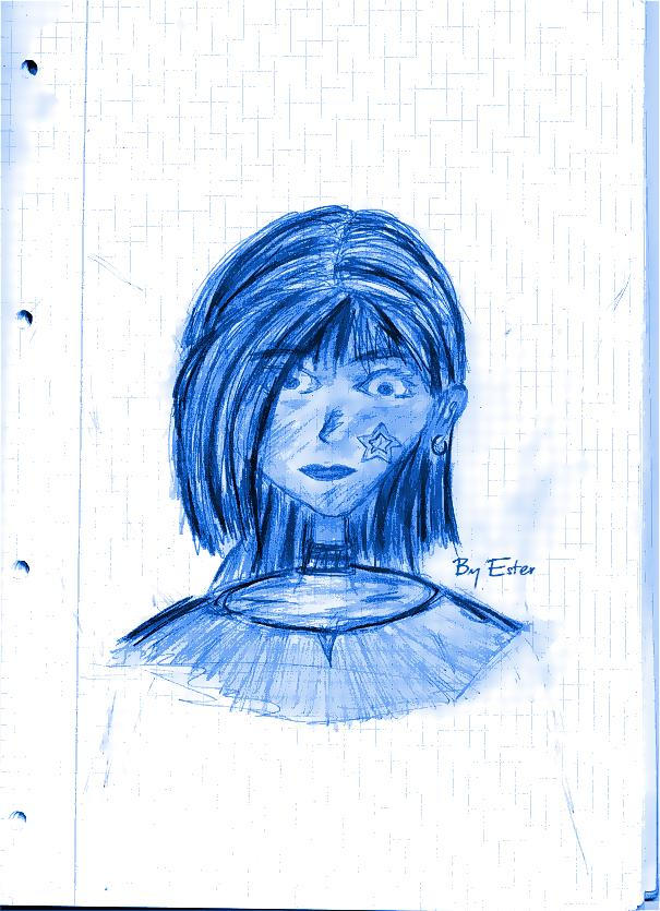 Blue Girl - Portret by EsterArts on DeviantArt