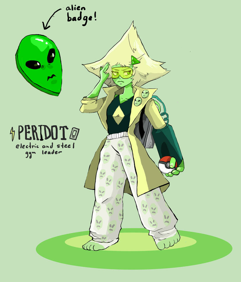 Steven Universe And Pokemon Crossover Peridot By Celinejeong On