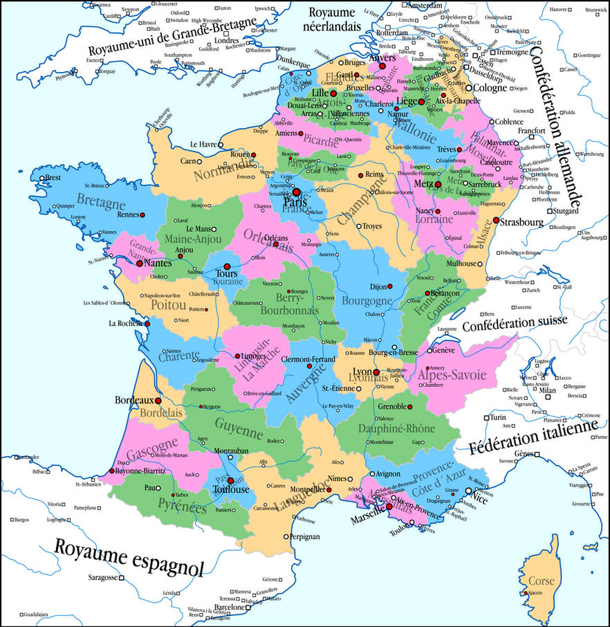 Alternate History Map - France by banananaise on DeviantArt Alternate History Map - France by banananaise on DeviantArt