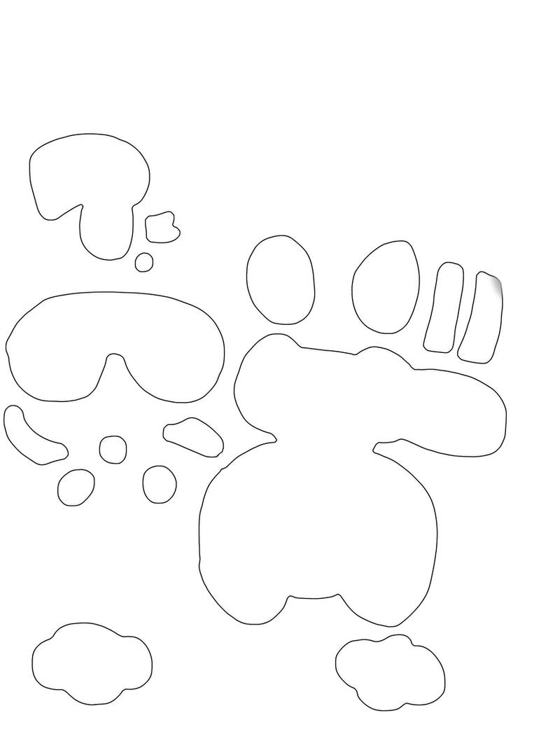 Raccon Felt Picture Template By Morganhallam On Deviantart