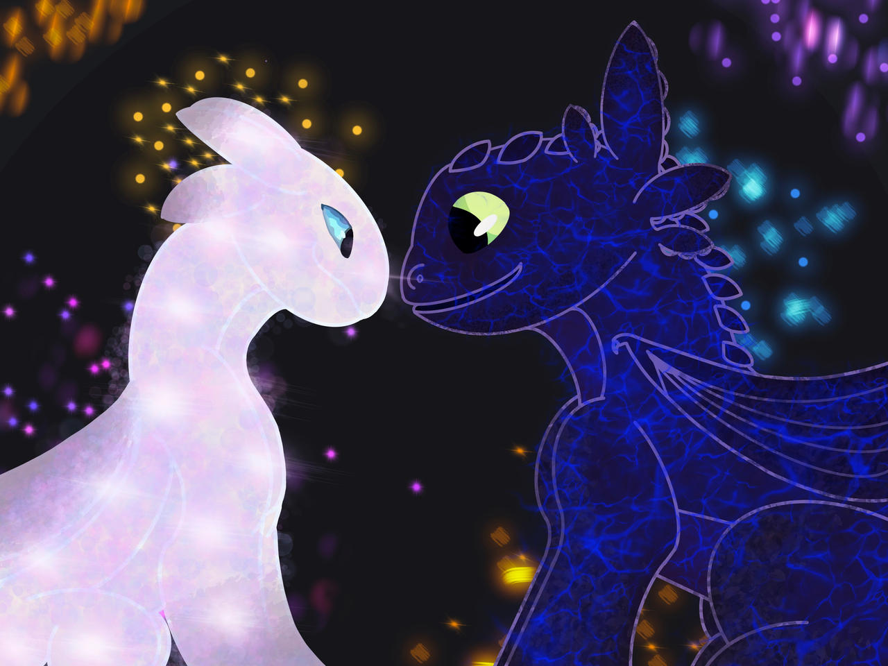 Toothless X Luna By Winterwatcherwolf On Deviantart
