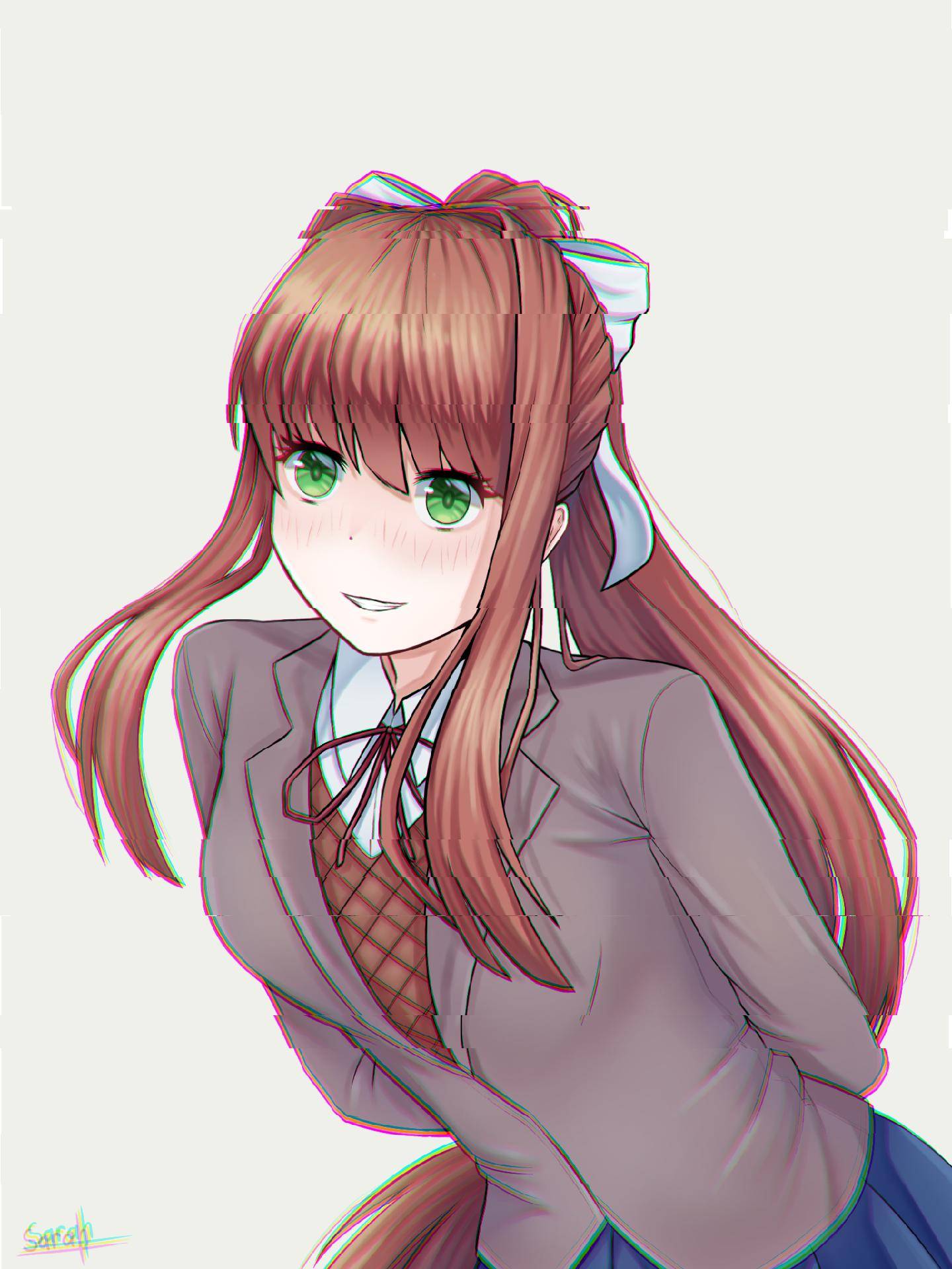 Just Monica Doki Doki Literature Club By Sarahsaurousrex On Deviantart