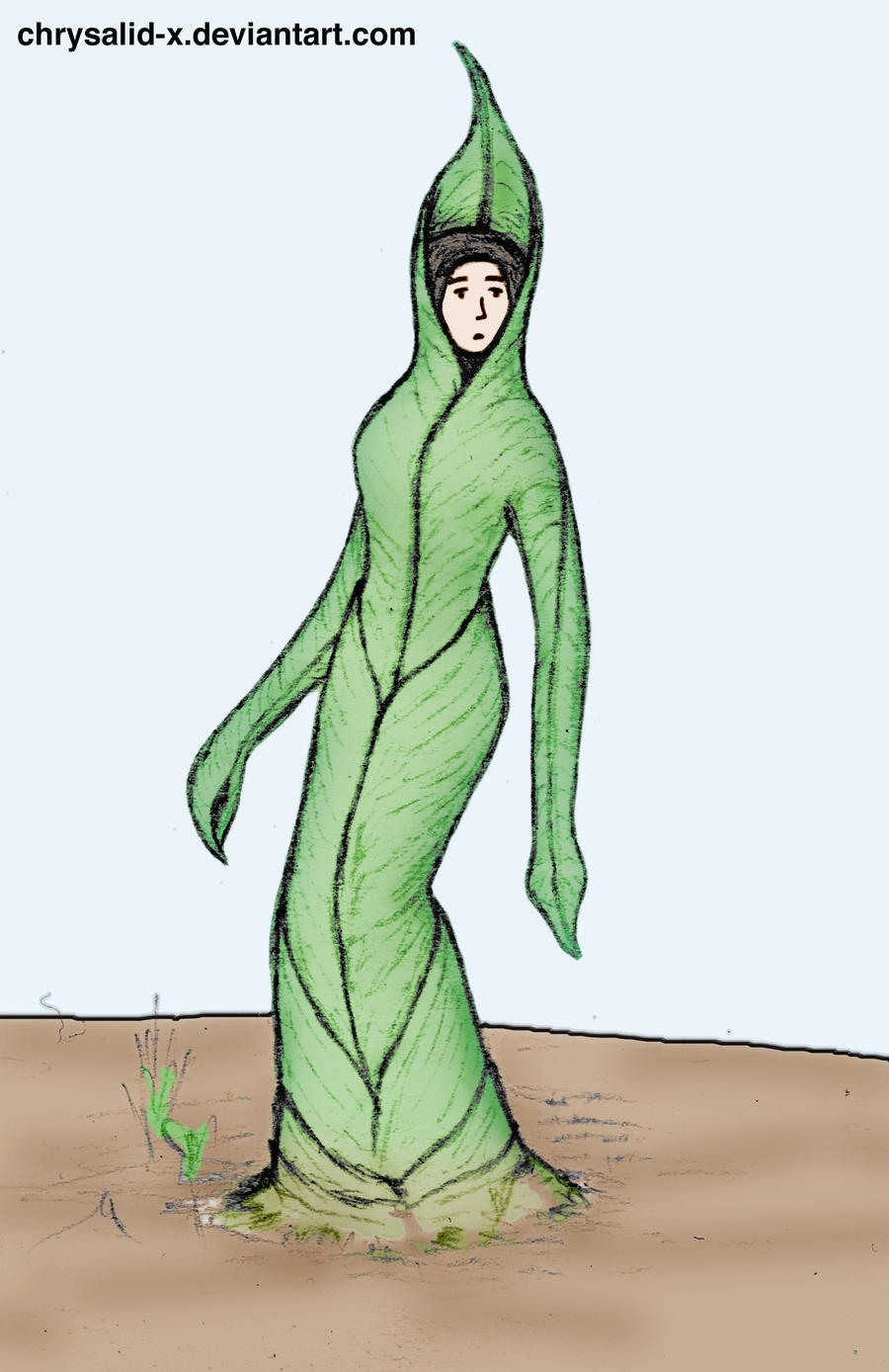 Plant Girl 1 Color By Chrysalid X On Deviantart
