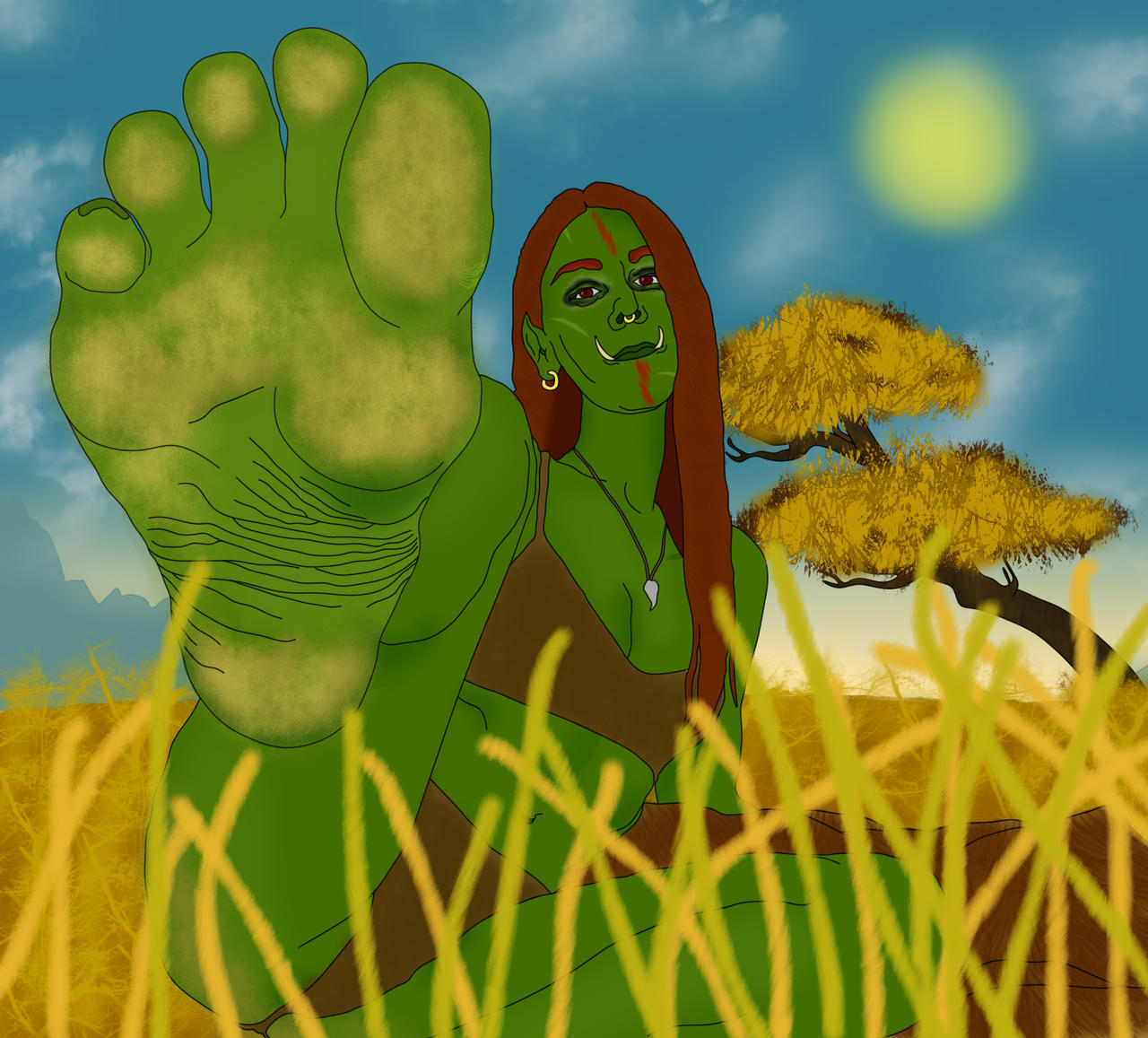 Hot Day In Barrensits Really Hot Sandy By Feetartist On Deviantart