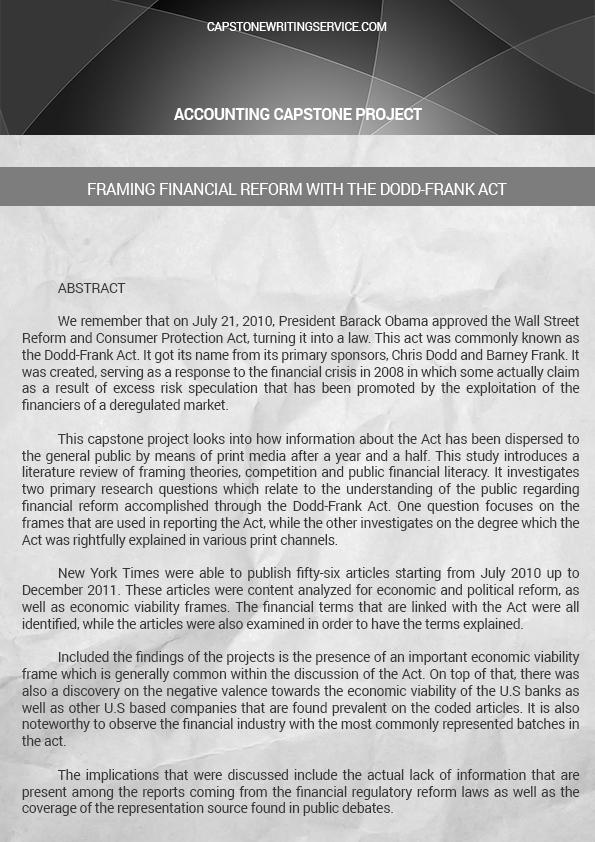 Accounting Capstone Project Sample by WritingCapstone on DeviantArt Accounting Capstone Project Sample by WritingCapstone on DeviantArt