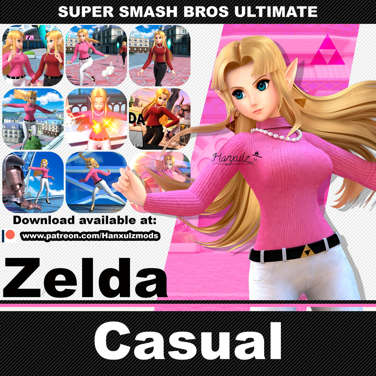 Ssbu Mod Zelda Casual By Hanxulz On Deviantart