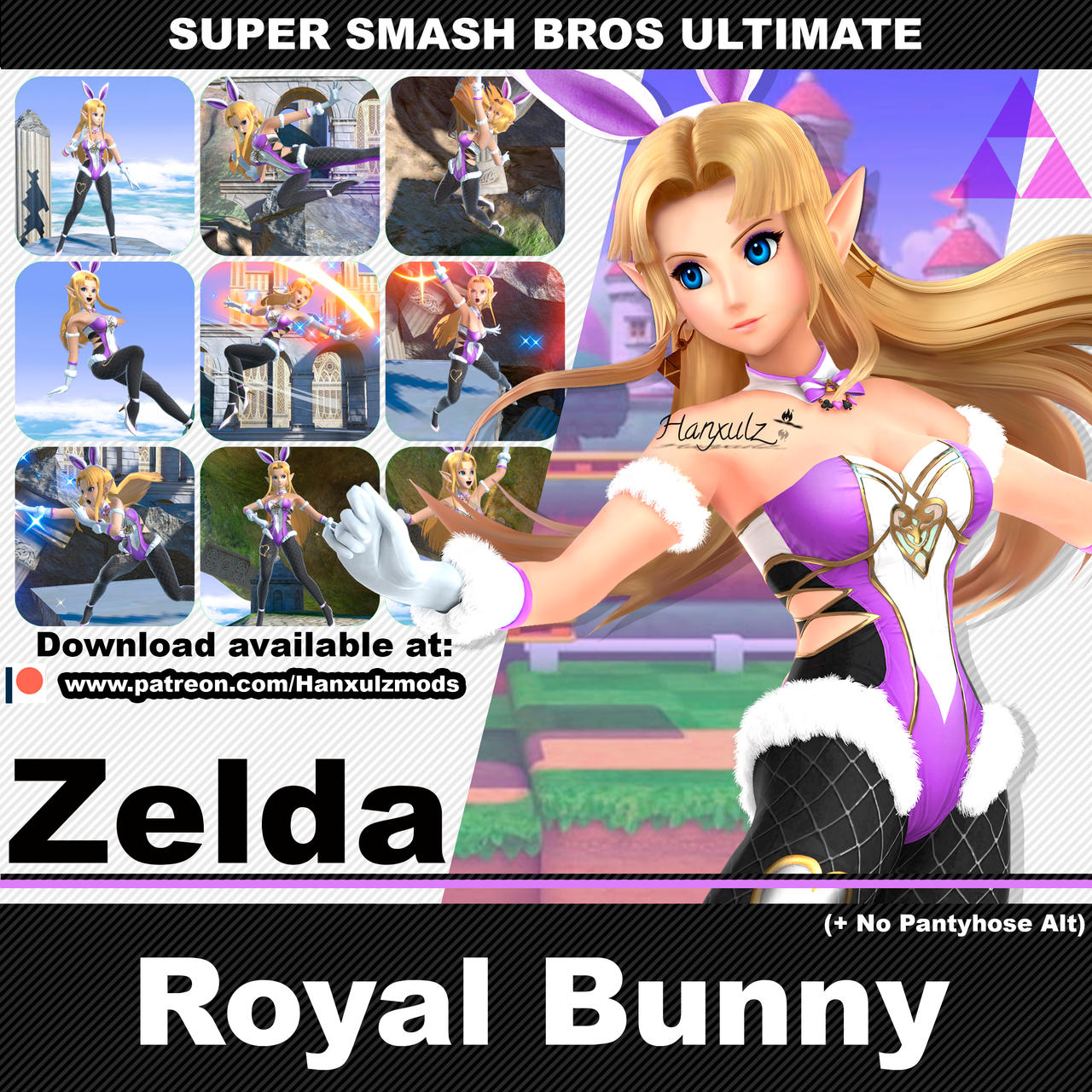 Ssbu Mod Zelda Royal Bunny By Hanxulz On Deviantart