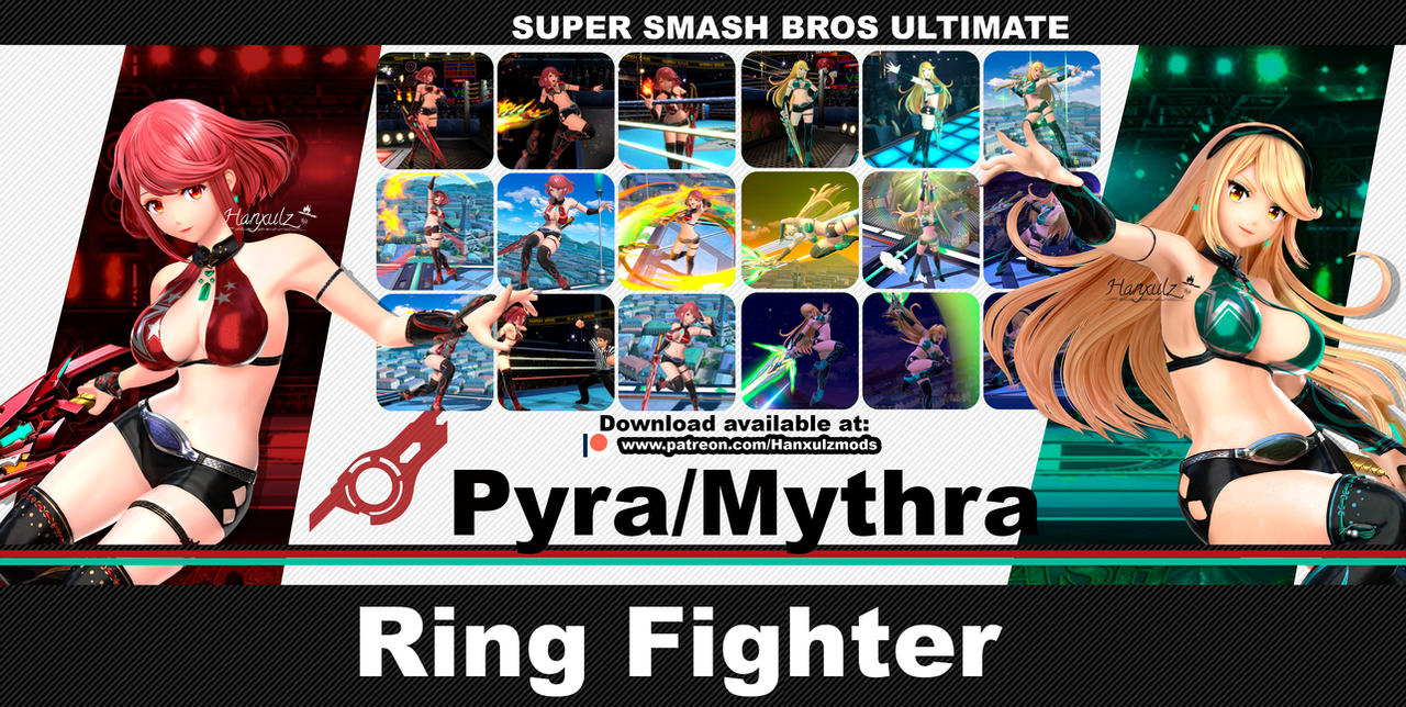 Ssbu Mod Pyra Mythra Ring Fighter By Hanxulz On Deviantart
