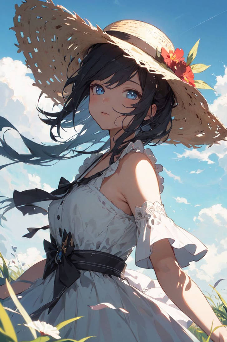 Straw Hat Girl By Arumajiron666 On Deviantart
