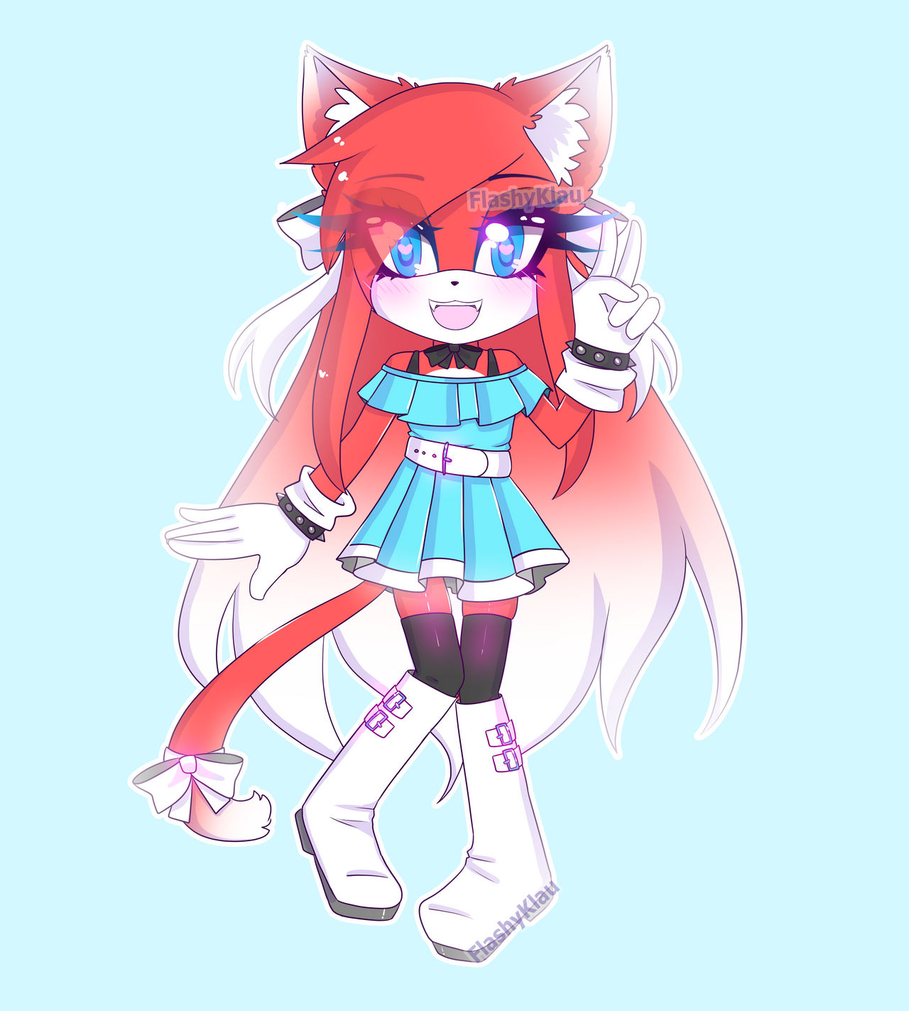 Sonic Cat Oc By Flashyklau On Deviantart