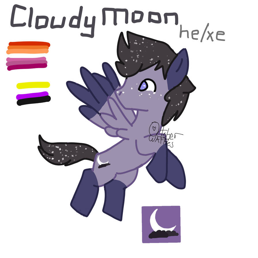 Cloudy Moon ~ Mlp Oc By Octoberwaffles On Deviantart