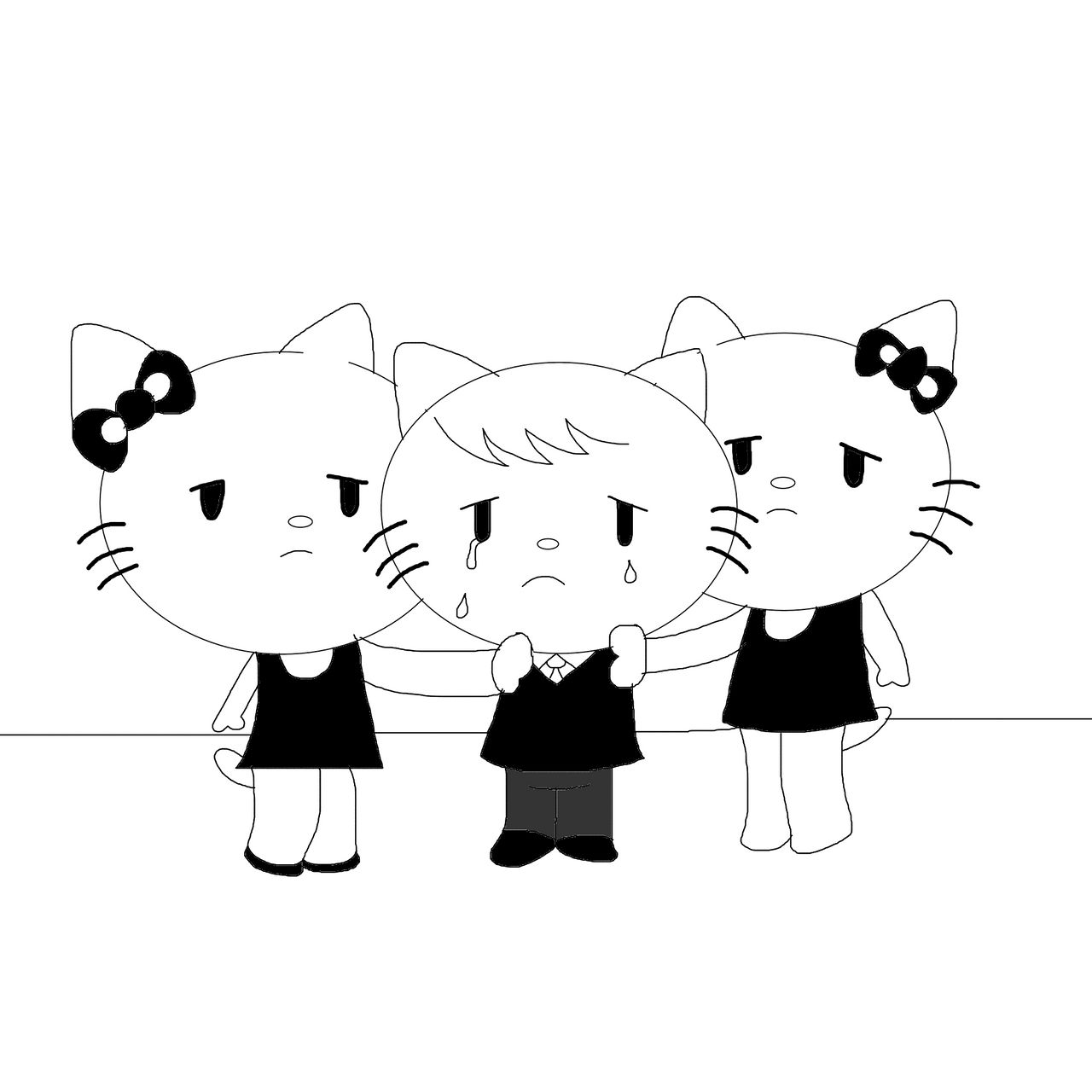 Kitty Mimmy And Robert At A Funeral By Rocketspruggs On Deviantart