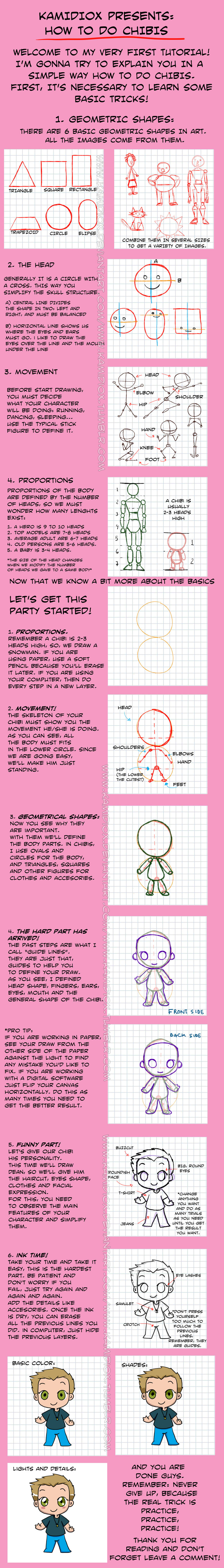 Chibi Tutorial By Kamidiox On Deviantart