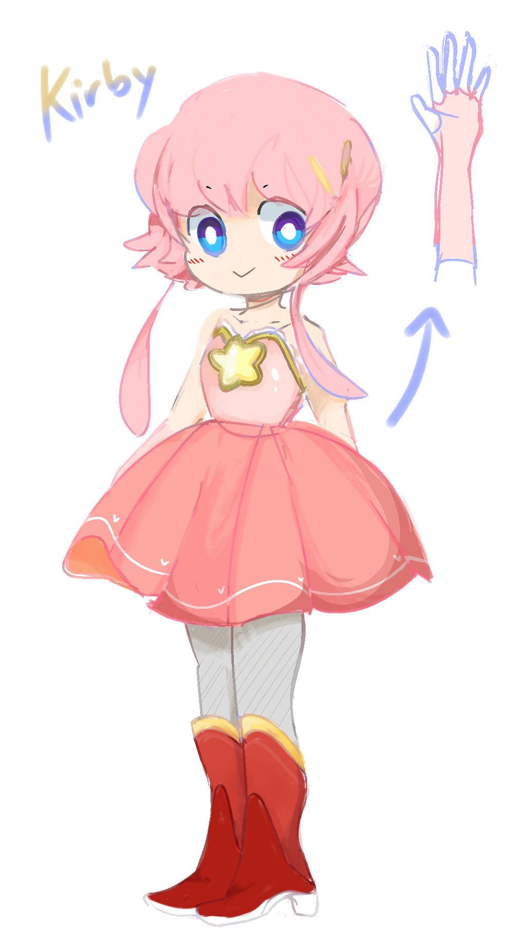 Kirby Gijinka By Bweepy On Deviantart