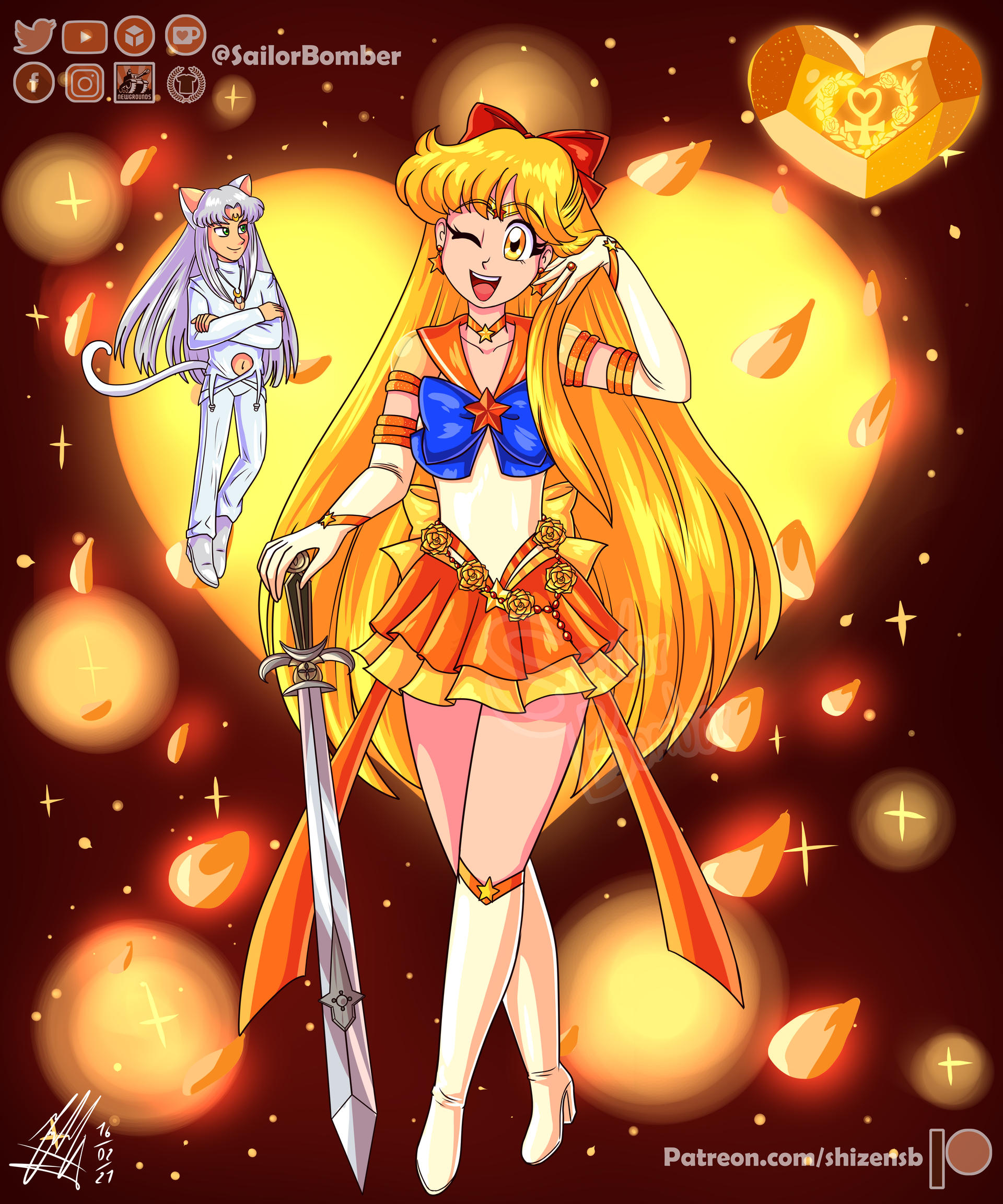 Eternal Sailor Venus And Artemis By Sailorbomber On Deviantart