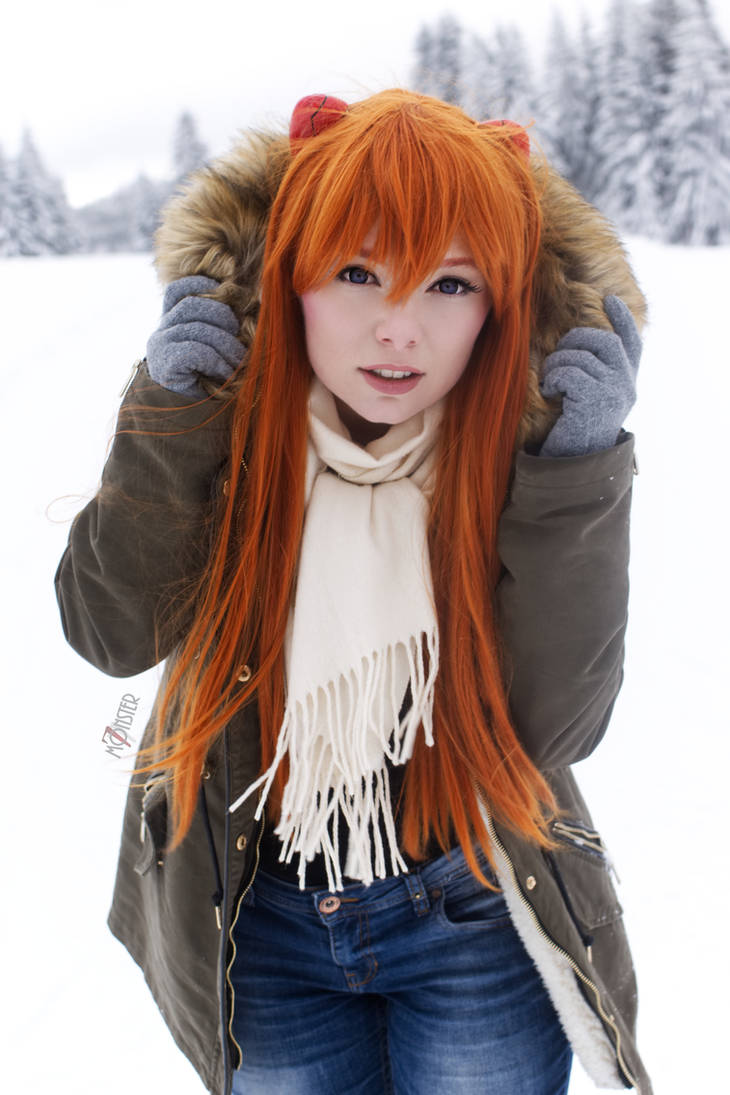 Asuka Langley Soryu Nge Snow By Genimonster On Deviantart