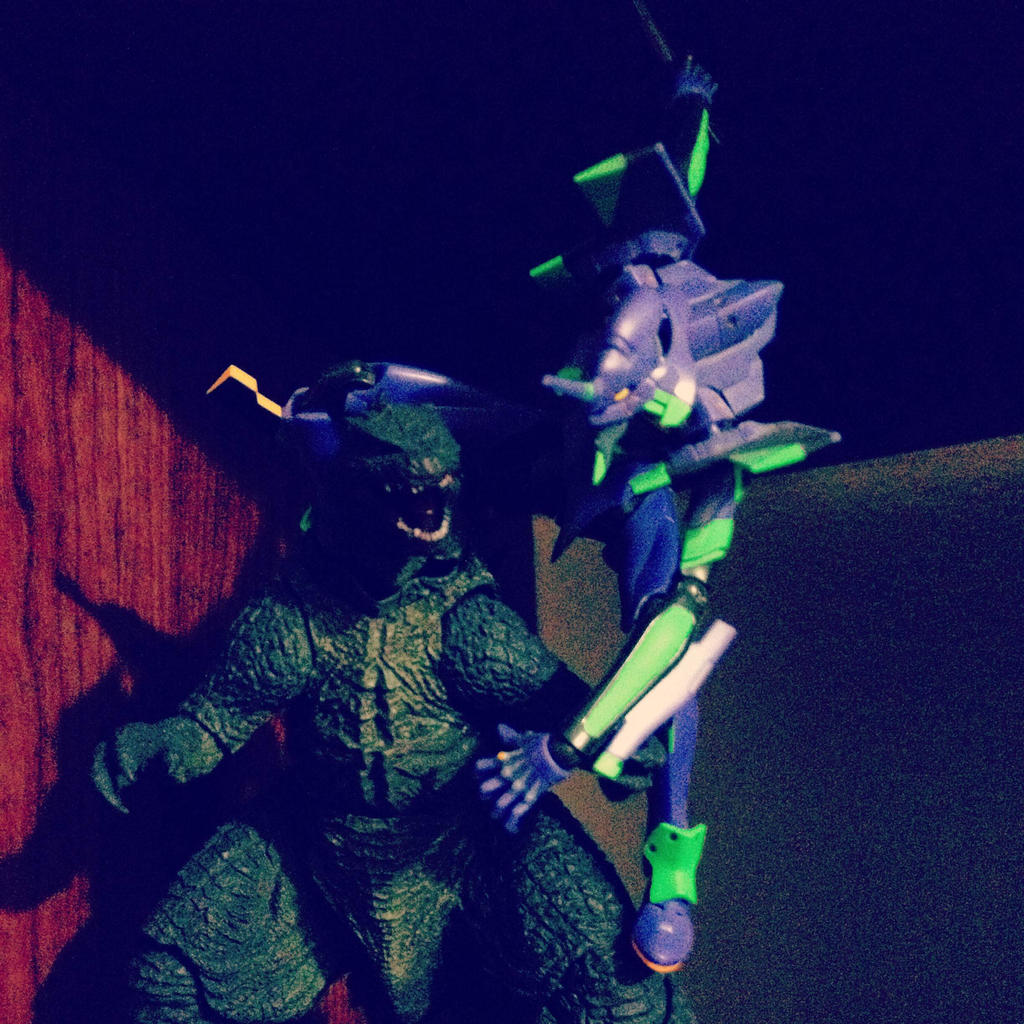 Godzilla Vs Eva Unit-01 by Coyote-Monday on DeviantArt Godzilla Vs Eva Unit-01 by Coyote-Monday on DeviantArt