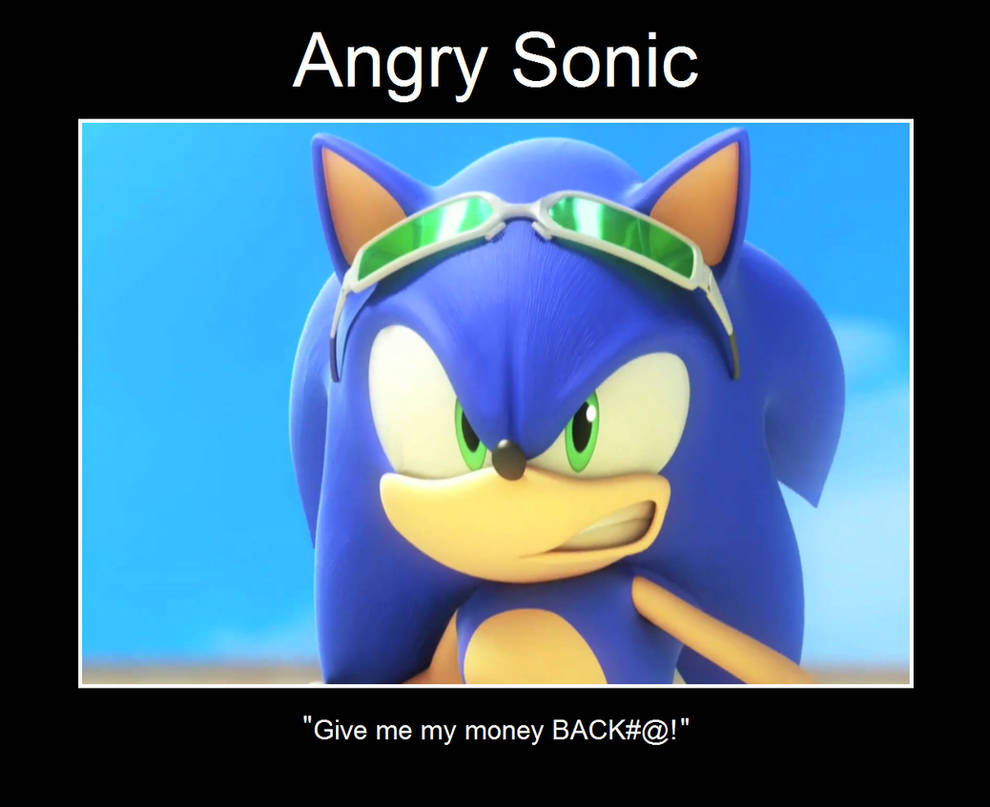 Angry Sonic By Nyafaker On Deviantart