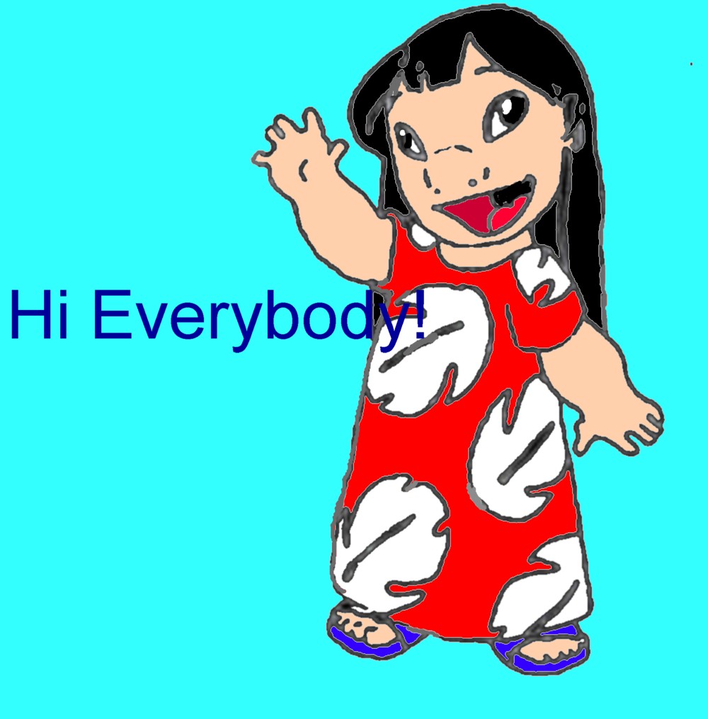 Lilo says Hi by jesstina22 by liloandstitchfans on DeviantArt