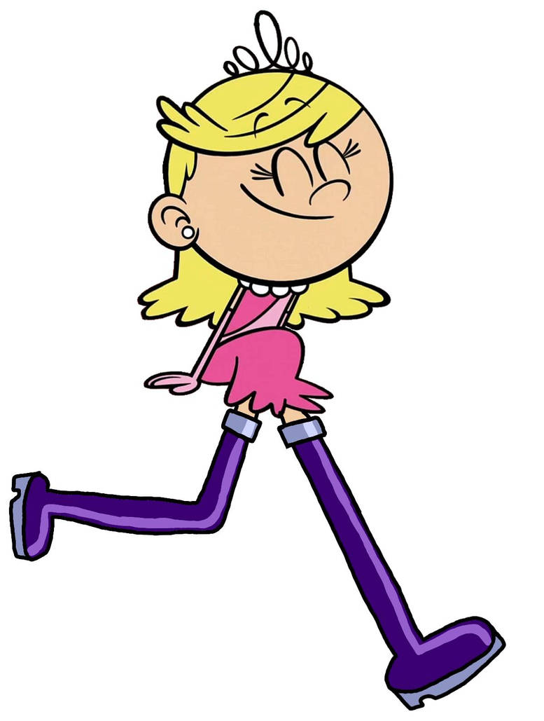 Lola Loud Wearing Starfires Purple Leather Boots By