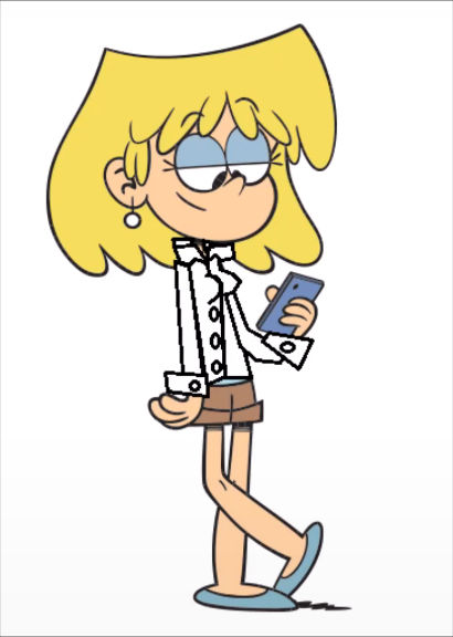 Lori Loud Wearing A White Buttoned Shirt By Conorlordofcreation On
