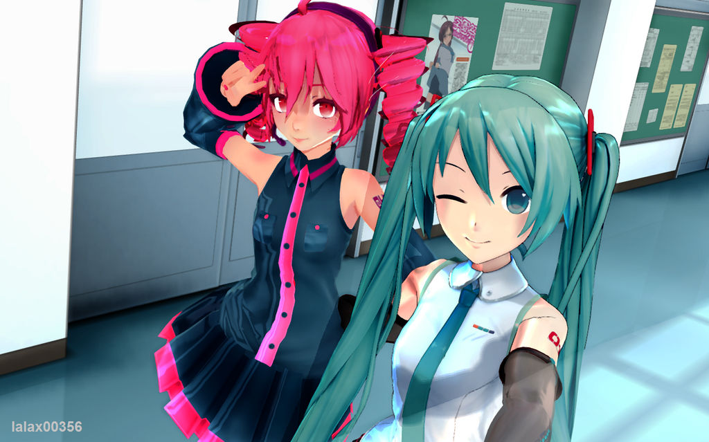Mmd Kasane Teto X Hatsune Miku Selfie By Lalax00356 On Deviantart
