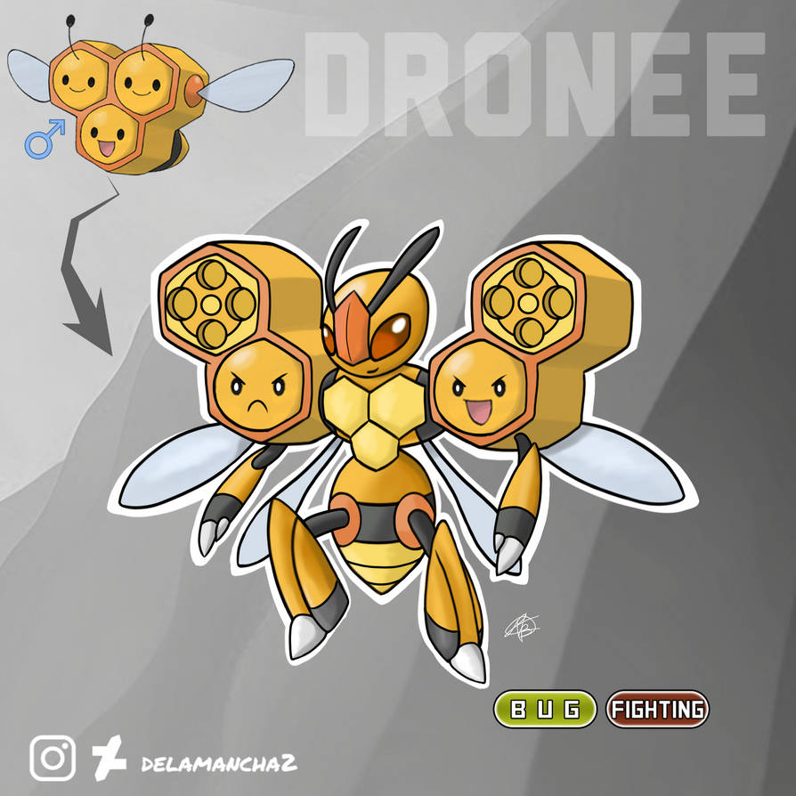 Dronee Male Combee Evolution By Delamancha2 On Deviantart