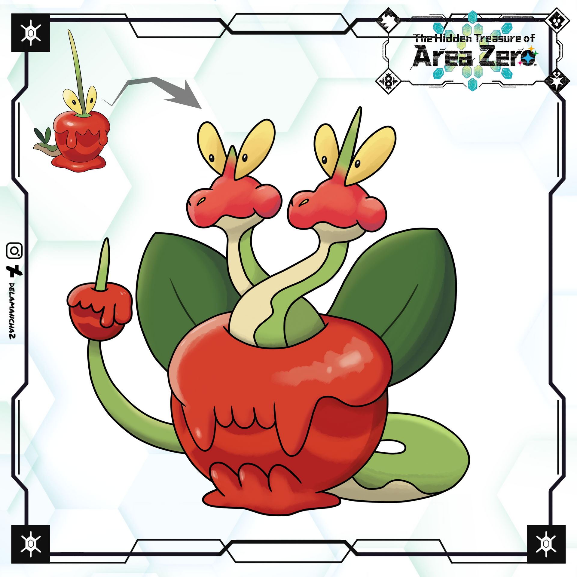 Fakemon Evolution Of Dipplin By Delamancha2 On Deviantart