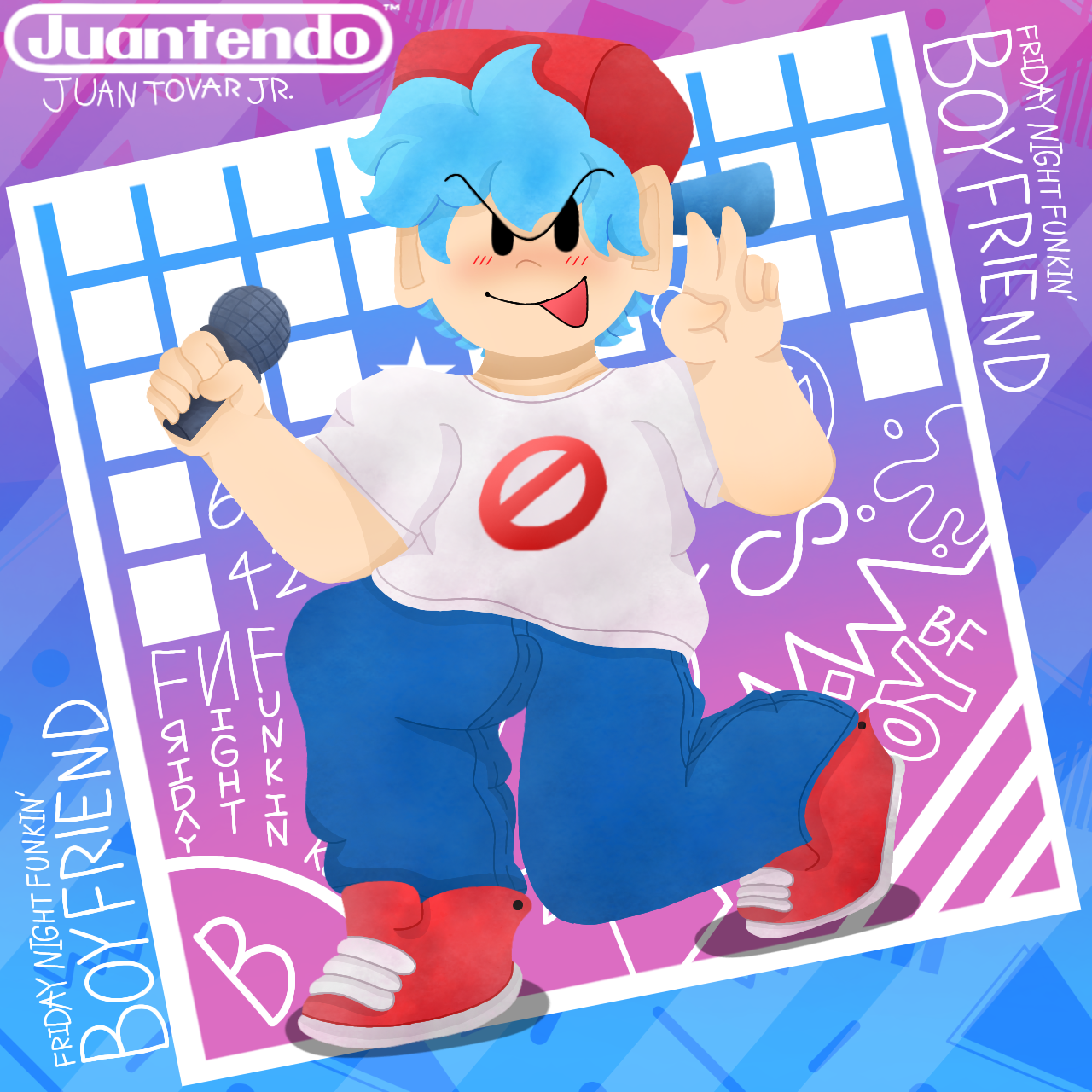 FNF Boyfriend Fanart by Juantendo64 on DeviantArt FNF Boyfriend Fanart by Juantendo64 on DeviantArt
