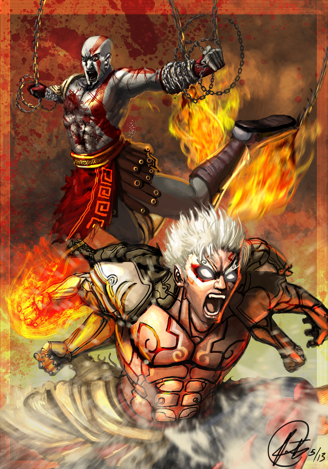 Kratos X Asura By Lalilulelo2003 On Deviantart