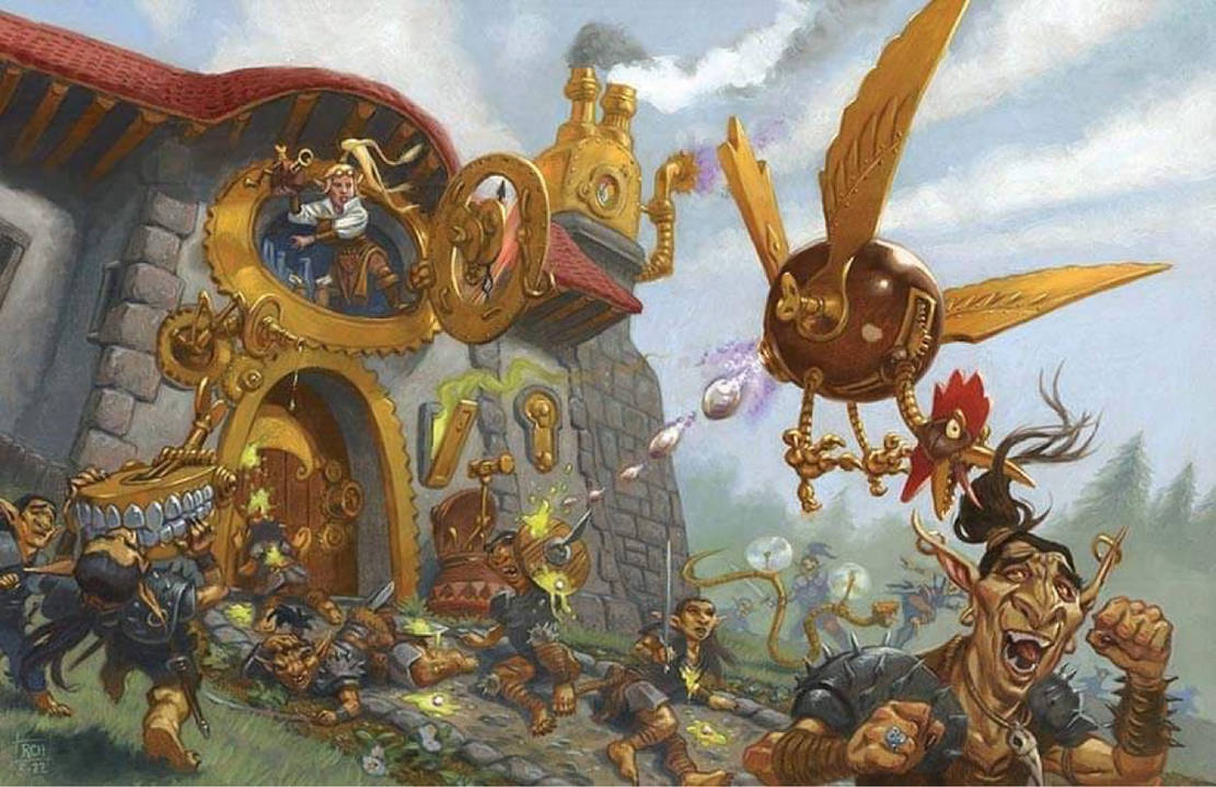 Gnome Vs Goblins Chicken Attack By Ralphhorsley On Deviantart