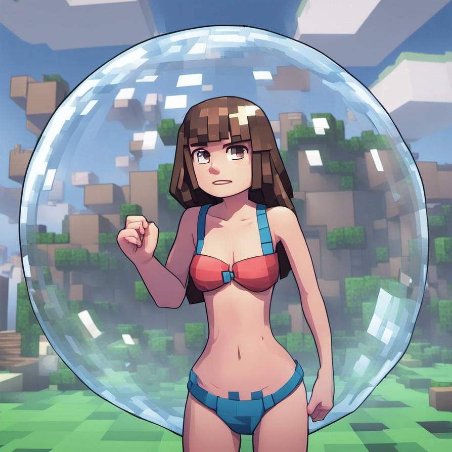 A Minecraft Bikini Girl By Unknowndestrucion On Deviantart