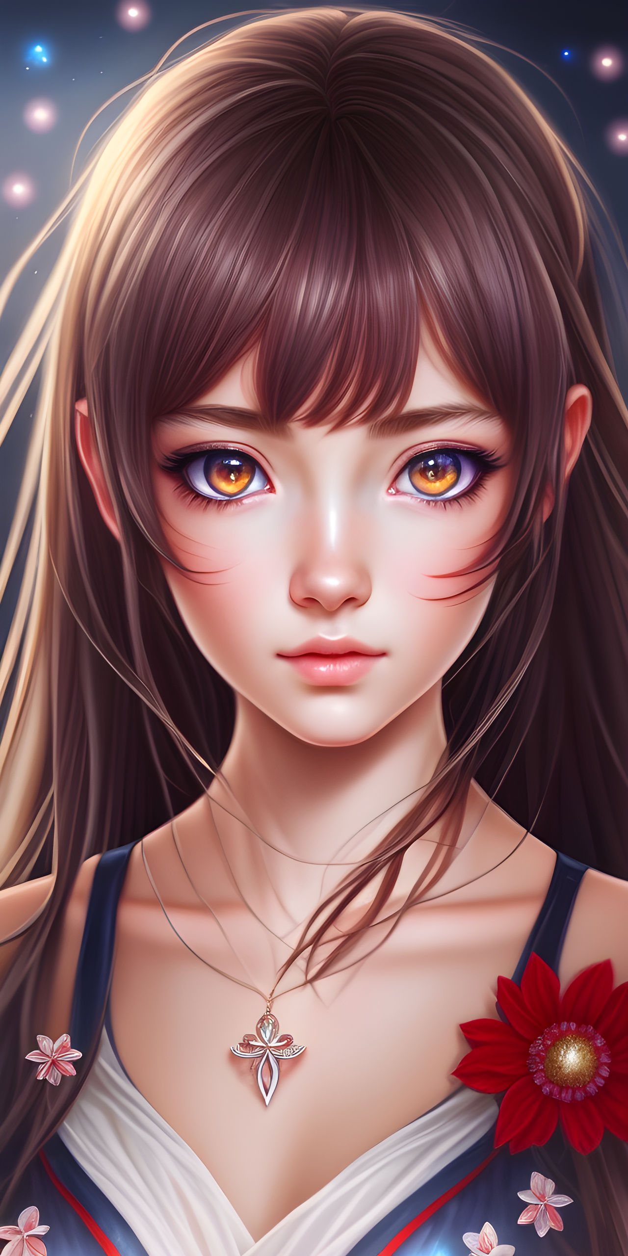 Realistic Beautiful Anime Girl With Yellow Eyes By Tobithenoob On Deviantart