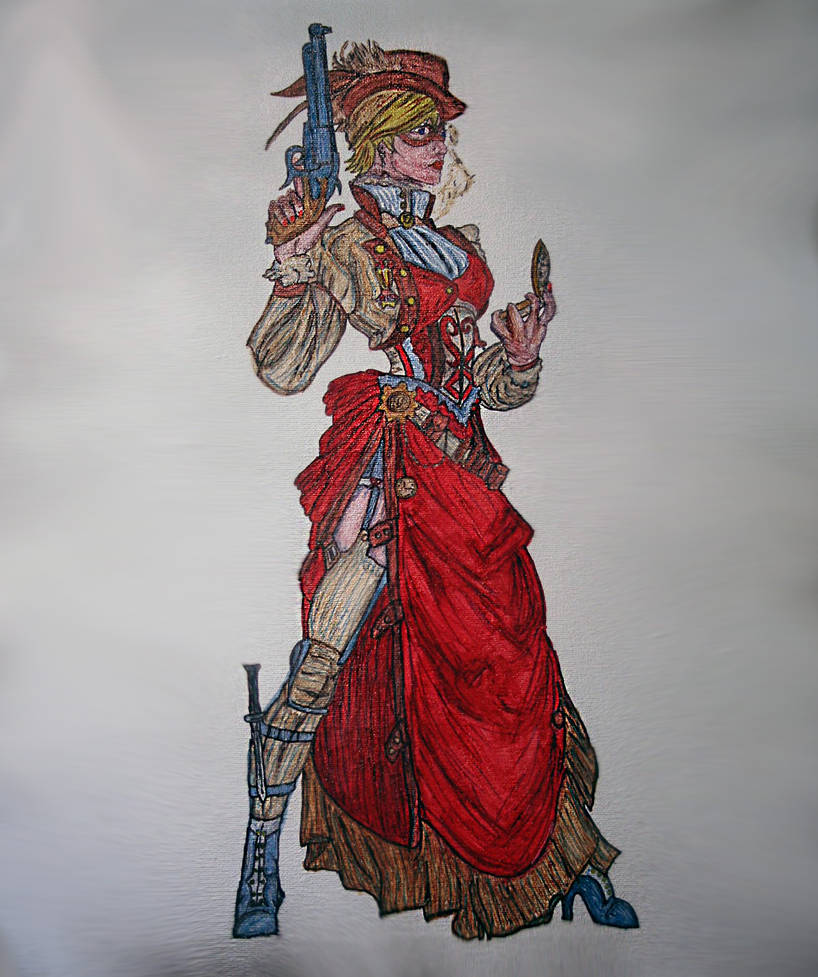 Steampunk Chick Print By Maxfactor1431 On Deviantart
