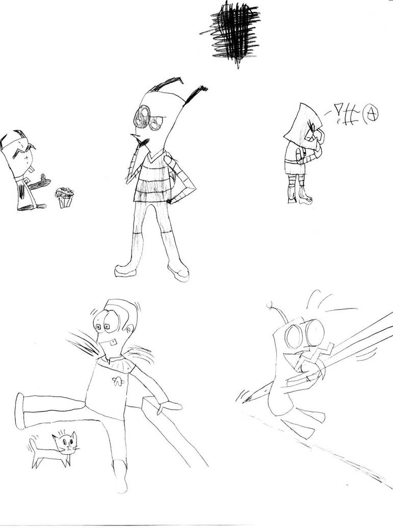Zim Doodles of Scary Pork Doom by TheLevithorArts on DeviantArt