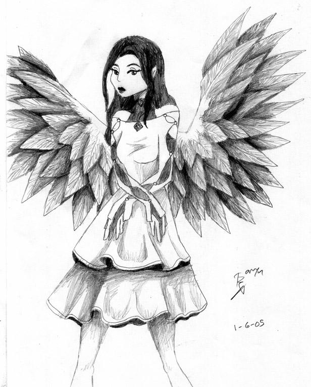 Crossed Arms Angel by mokia-sinhall on DeviantArt