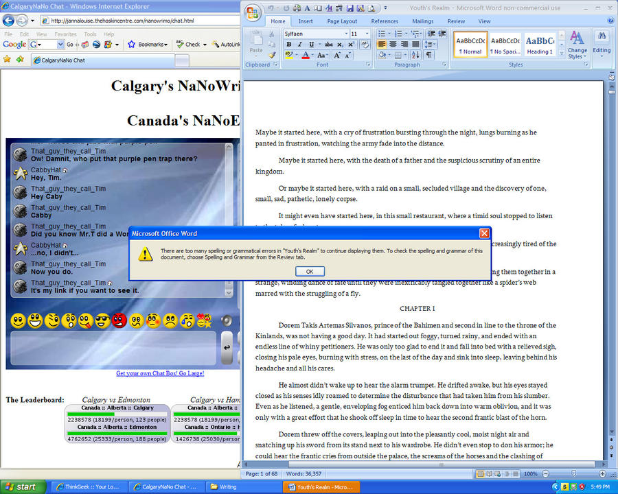 The effects of frenzied typing by CabbyHat on DeviantArt