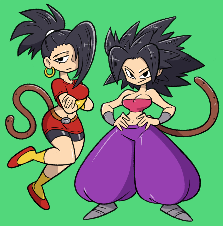 Kale And Caulifla By Shenaniganza On Deviantart