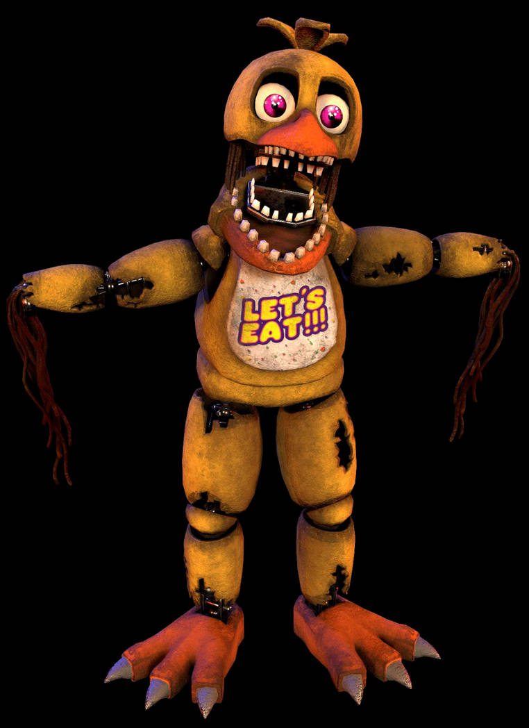 Withered Chica Render By Chrisaimdead On Deviantart