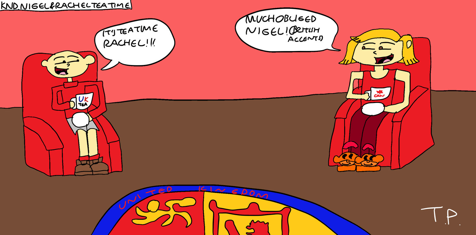 Knd Fanart123nigel N Rachel Tea Time By Trentpage On Deviantart