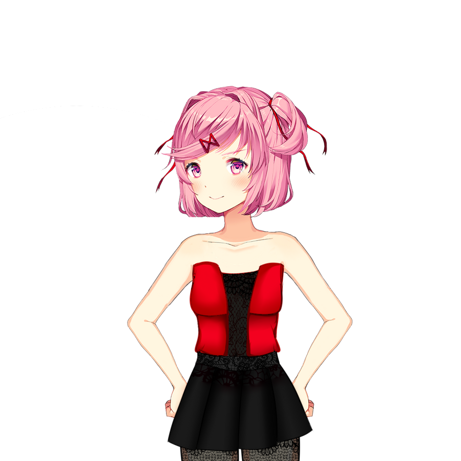 Natsuki Goth Outfit Free To Use By 15laruea On Deviantart
