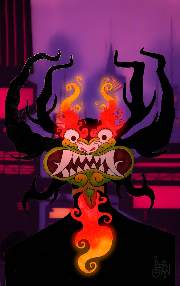 AKU SAMURAI JACK By Sbraindraws On DeviantArt aku-samurai-jack-by-sbraindraws-on-deviantart