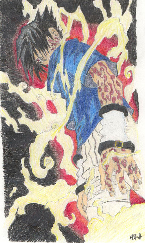Pencil Colored Sasuke By Krokador On Deviantart
