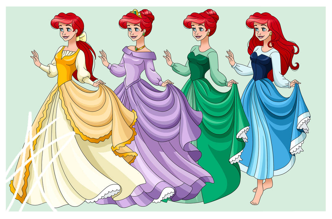 Ariel Dresses Ii By Beautcannon On Deviantart