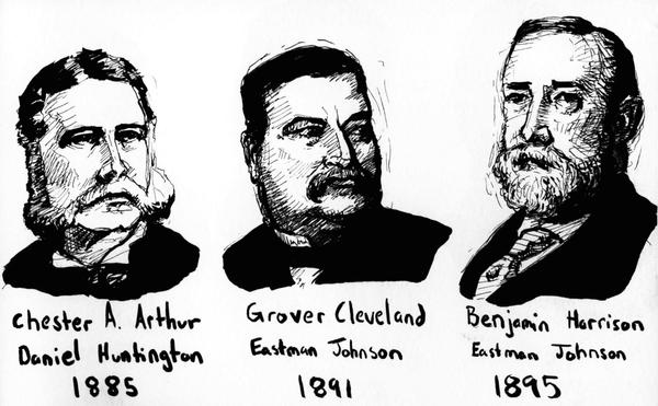Chester Arthur,Grover Cleveland, Benjamin Harrison by EdibleDoorKnob on ... Chester Arthur,Grover Cleveland, Benjamin Harrison by EdibleDoorKnob on ...