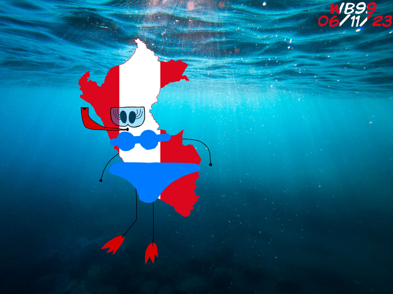 Peru Goes Snorkeling By Wessieboi99 On Deviantart