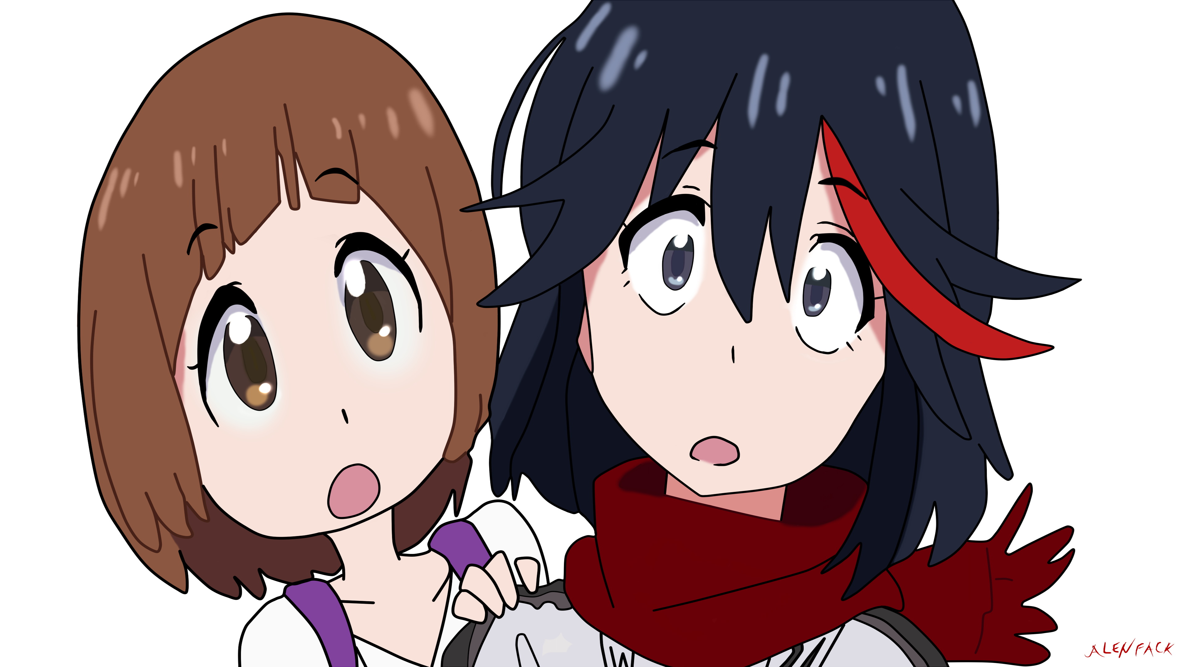 Mako And Ryuko Kill La Kill By Alenfack On Deviantart