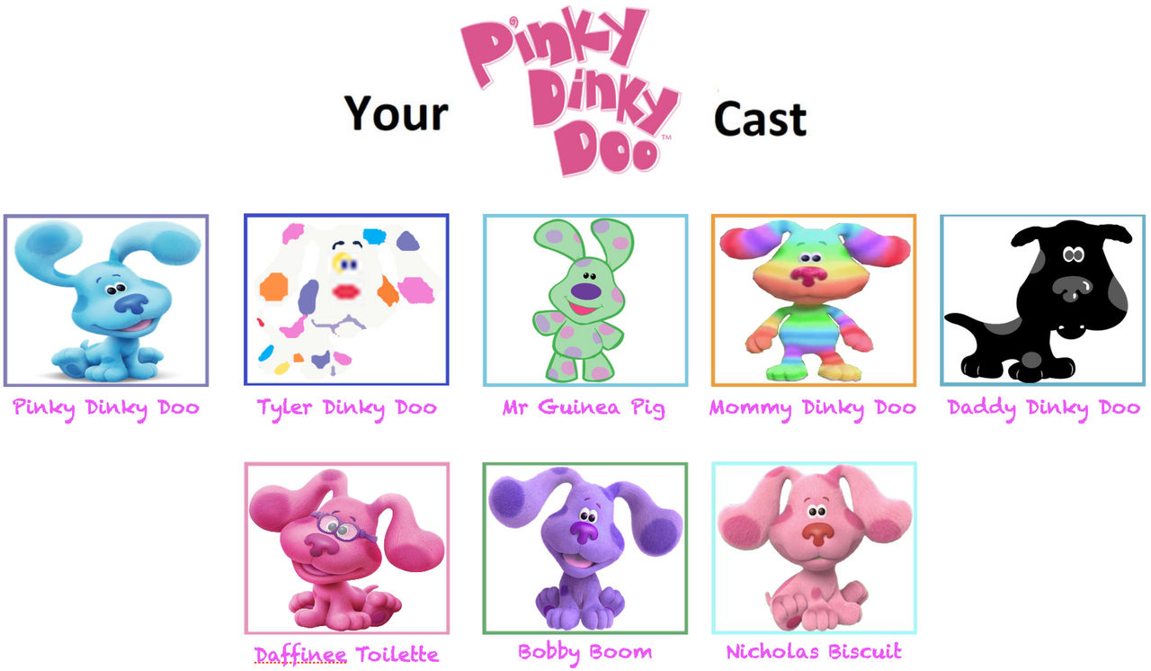 Blues Clues Puppies Pinky Dinky Doo Cast Meme By Ehrisbrudt On Deviantart