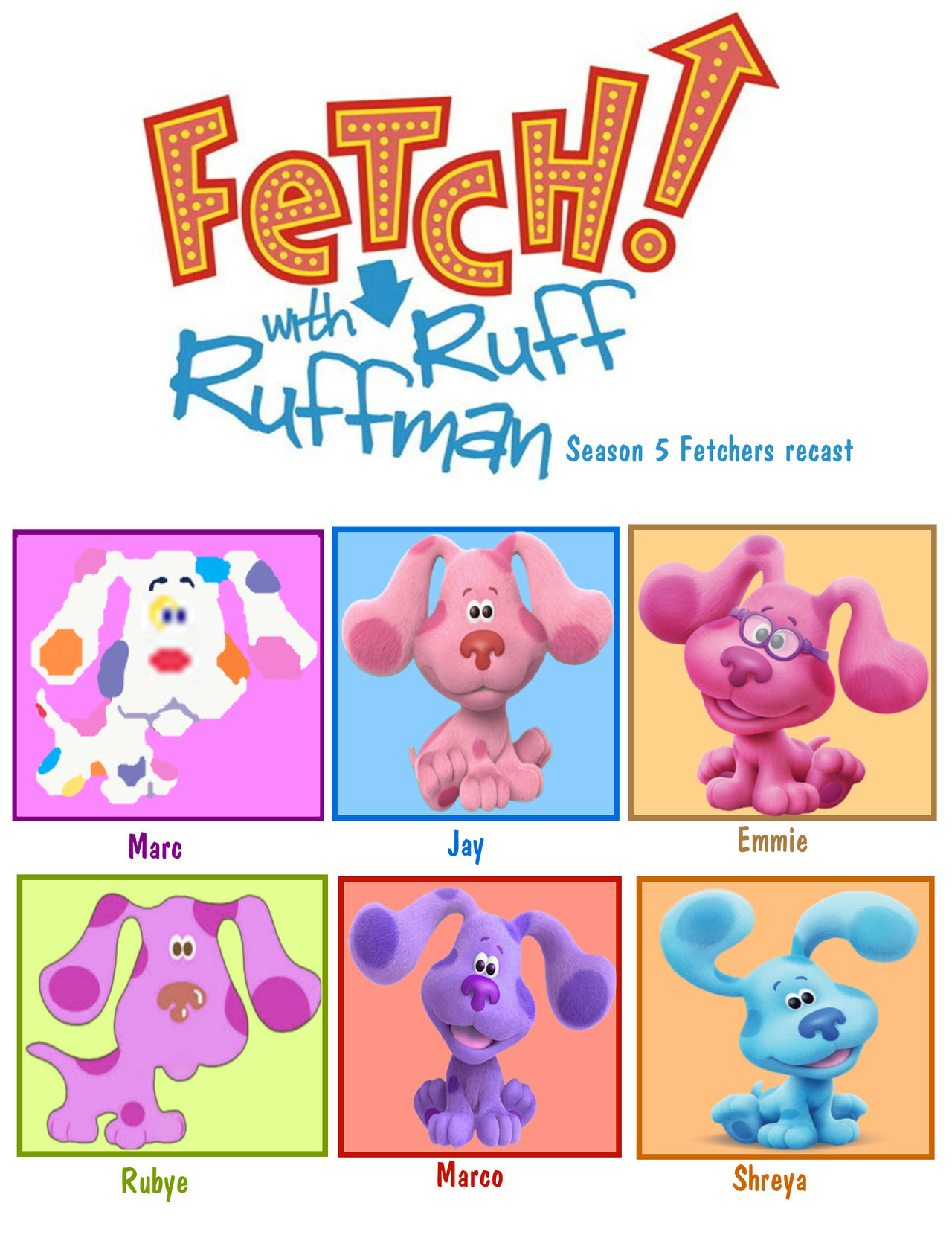 Blues Clues Puppies Fetch S5 Cast Meme By Ehrisbrudt On Deviantart